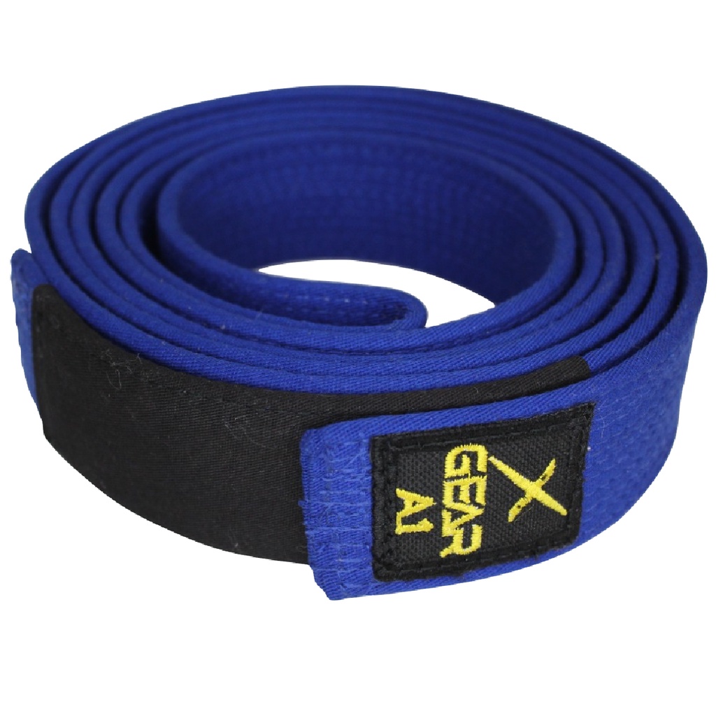 Faixa Premium Azul Jiu Jitsu 12 Costuras Ponta Preta - Xgear | Shopee ...