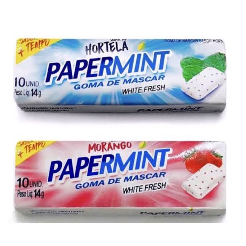Goma de Mascar Refrescante 10 unidades Papermint - Danilla Foods ...