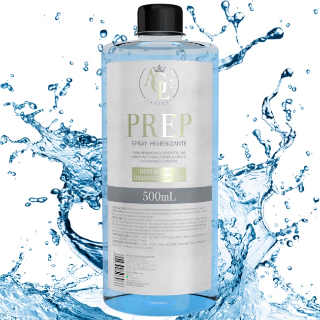 Spray Prep AGL Nails Para Cuidados Da Unha - 500 Ml Prep Para Unhas ...