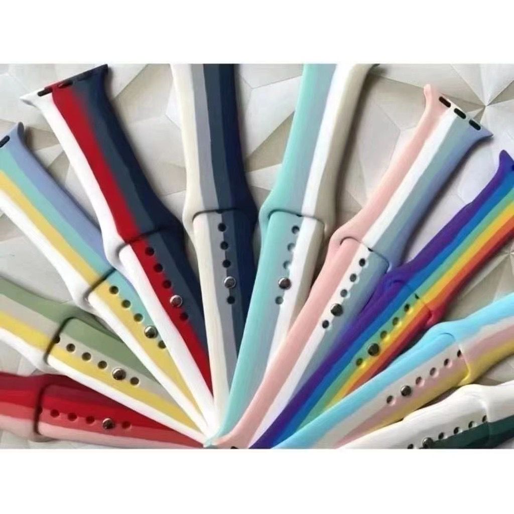 Pulseira Silicone Coloridas Para relogios Smartwatch pulseira iwatch ...
