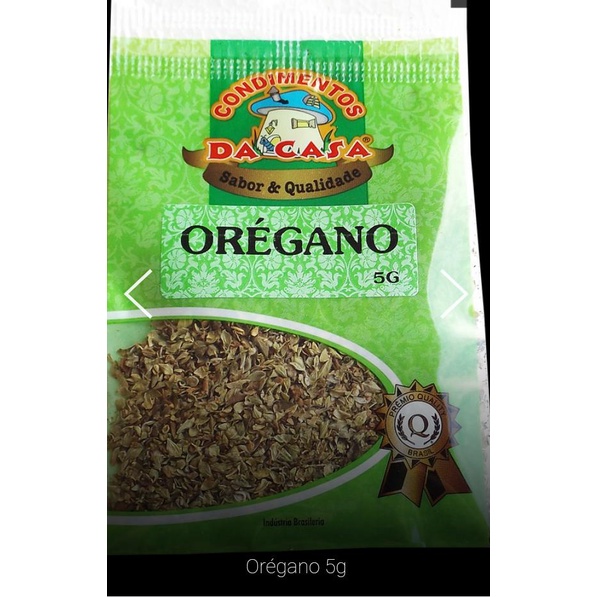 5 Pacotes de Tempero Orégano Da Casa Sachê 5g cada | Shopee Brasil