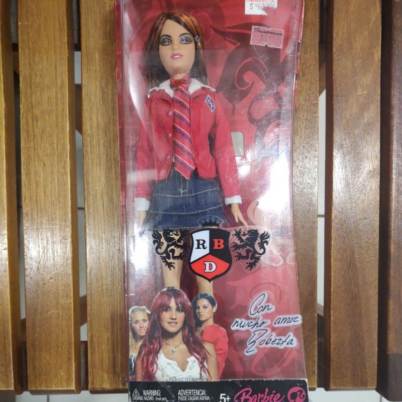 Boneca Barbie Rbd Rebelde Roberta Dulce Maria Lacrada Uniforme Escolar ...