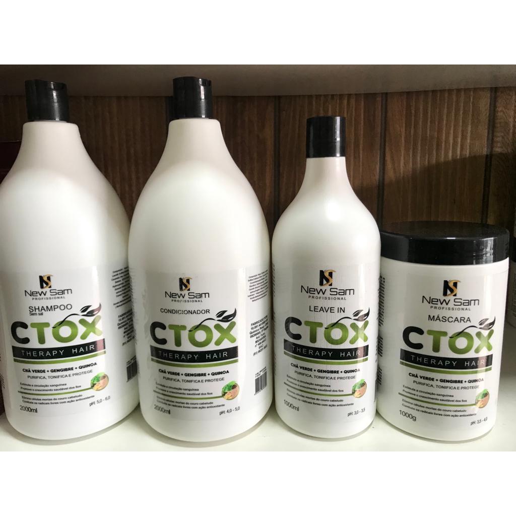 Kit Profissional Ctox 2000ml 4 Itens New Sam | Shopee Brasil