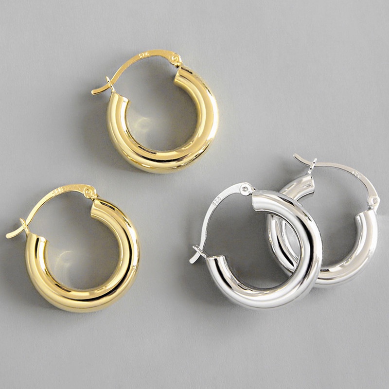 Brincos De Argola Estilo Clássico Para Mulheres Design Simples ...