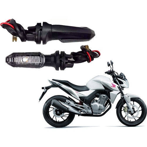 Seta Pisca Cb 250 Twister 2019 2020 Par Completo | Shopee Brasil
