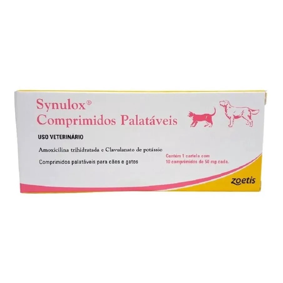 Synulox 50 Mg 10 Comprimidos Zoetis | Shopee Brasil