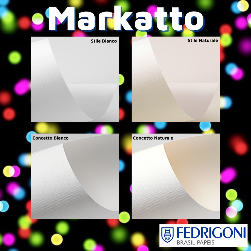 Papel Markatto 120g 170g 250g 320g (Texturizado) Stile - Concetto - Bianco - Naturale (A4 32x33 ...