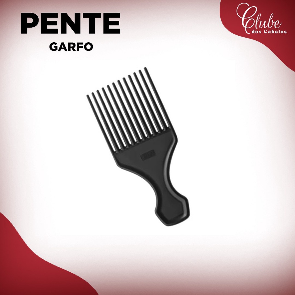 Pente Afro Preto - Pente Garfo | Shopee Brasil