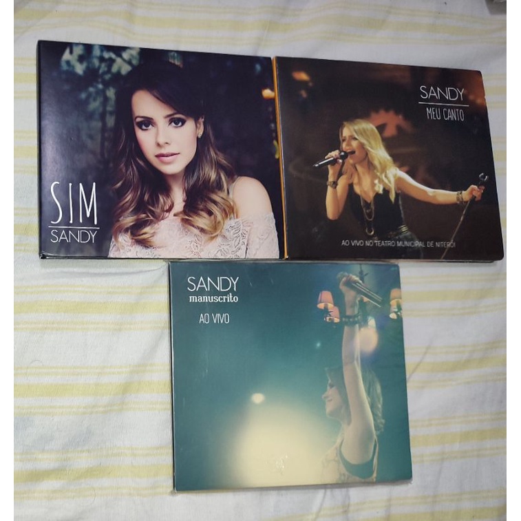 Cd Sandy Kit com 3 cds originais - Sandy e Junior | Shopee Brasil