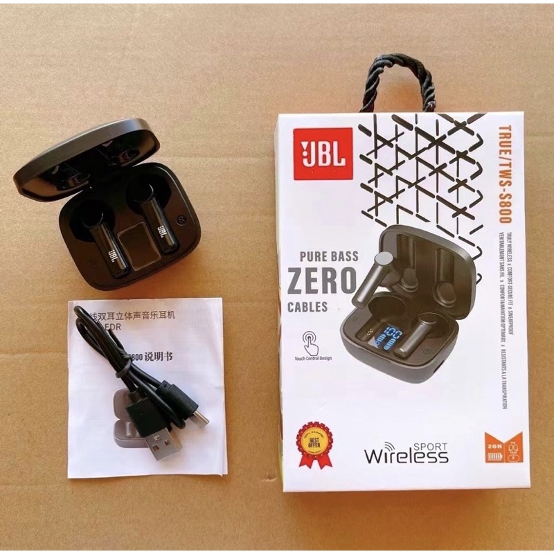 Fone de Ouvido sem Fio JL TWS S800 Bluetooth 5.0 | Shopee Brasil