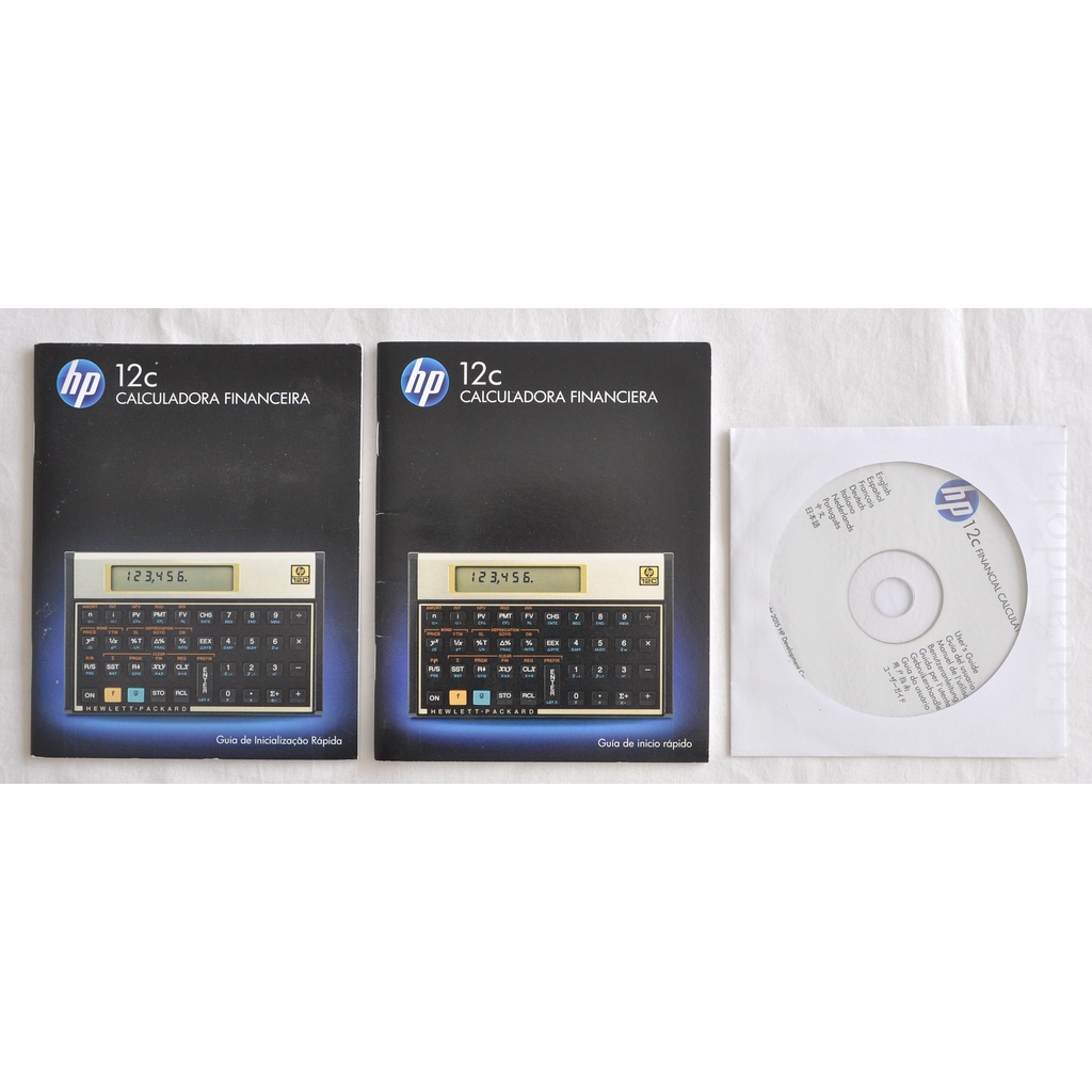 Manual Guia de inicialização rápida calculadora HP 12C Português ...