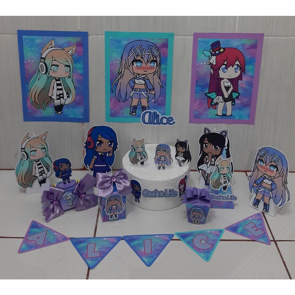 Kit festa Gacha Life 15 itens | Shopee Brasil