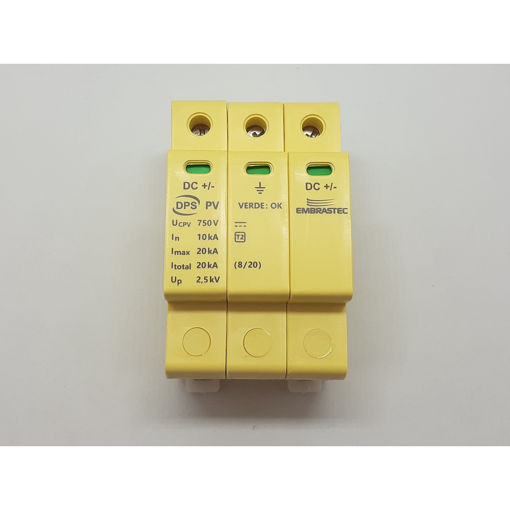 Dps Dc Solar Protetor De Surto Embrastec 750v 20ka Fotovoltaico ...