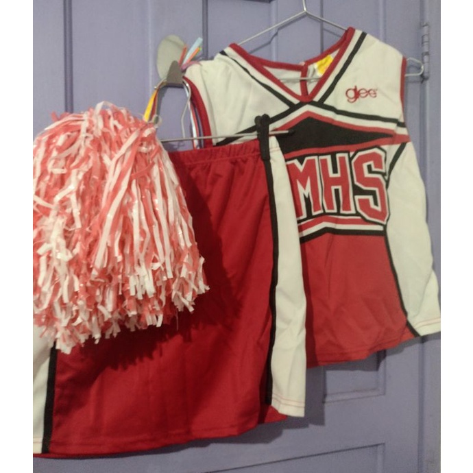 Uniforme líder de torcida Glee cheerleader P M oficial importado ...