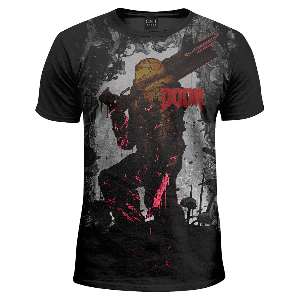 Camiseta gamer doom guy | Shopee Brasil