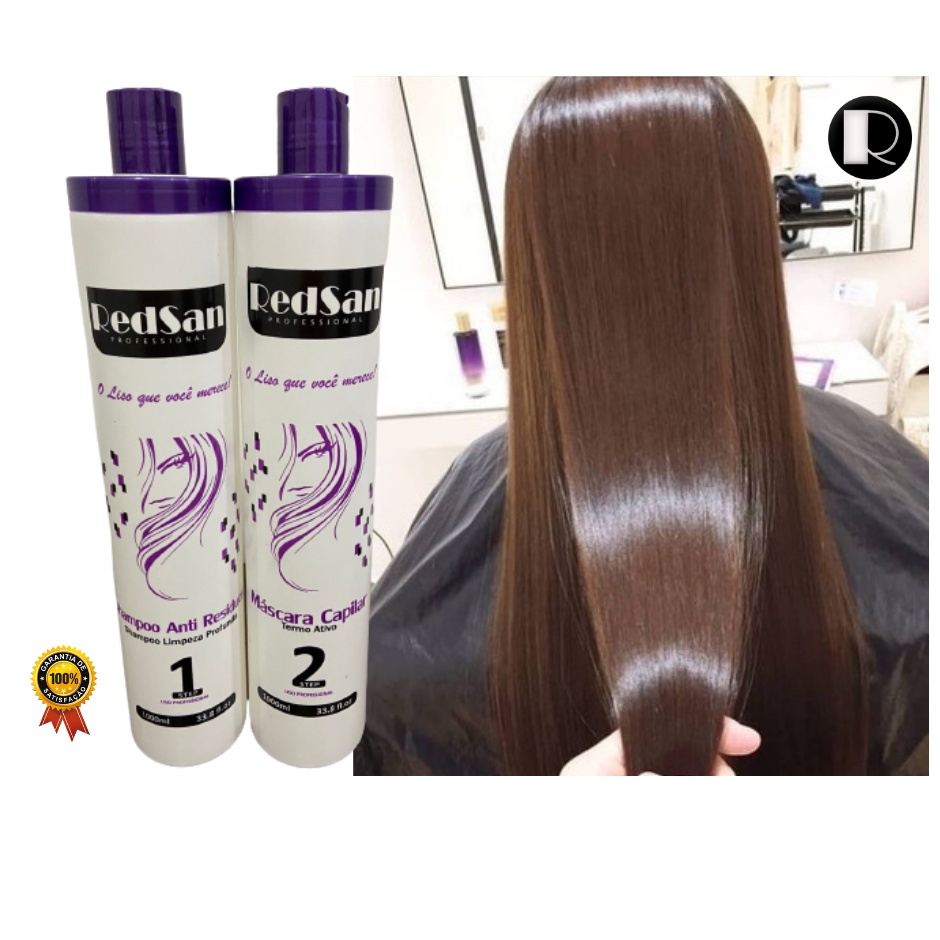 Kit Progressiva Liso Absoluto 1Lt - RedSan Professional | Shopee Brasil