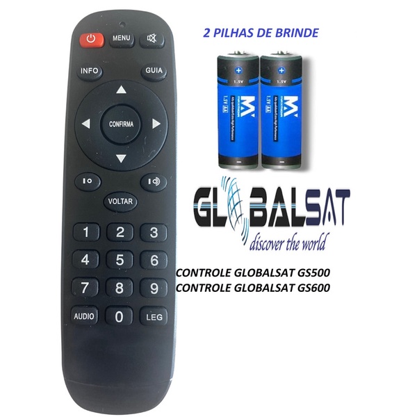CONTROLE GLOBALSAT GS500 GS600 PRONTA ENTREGA | Shopee Brasil