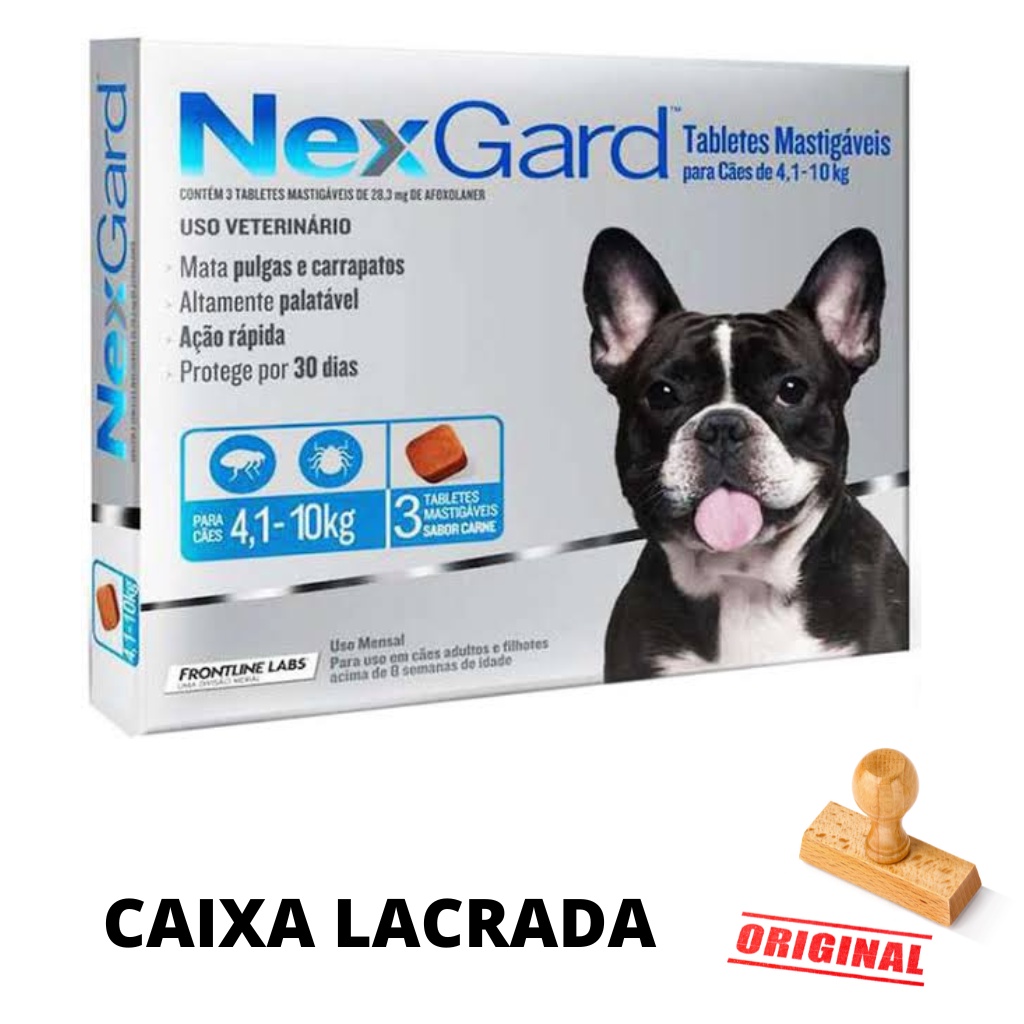 Nexgard original caixa lacrada 3 Comprimidos. | Shopee Brasil