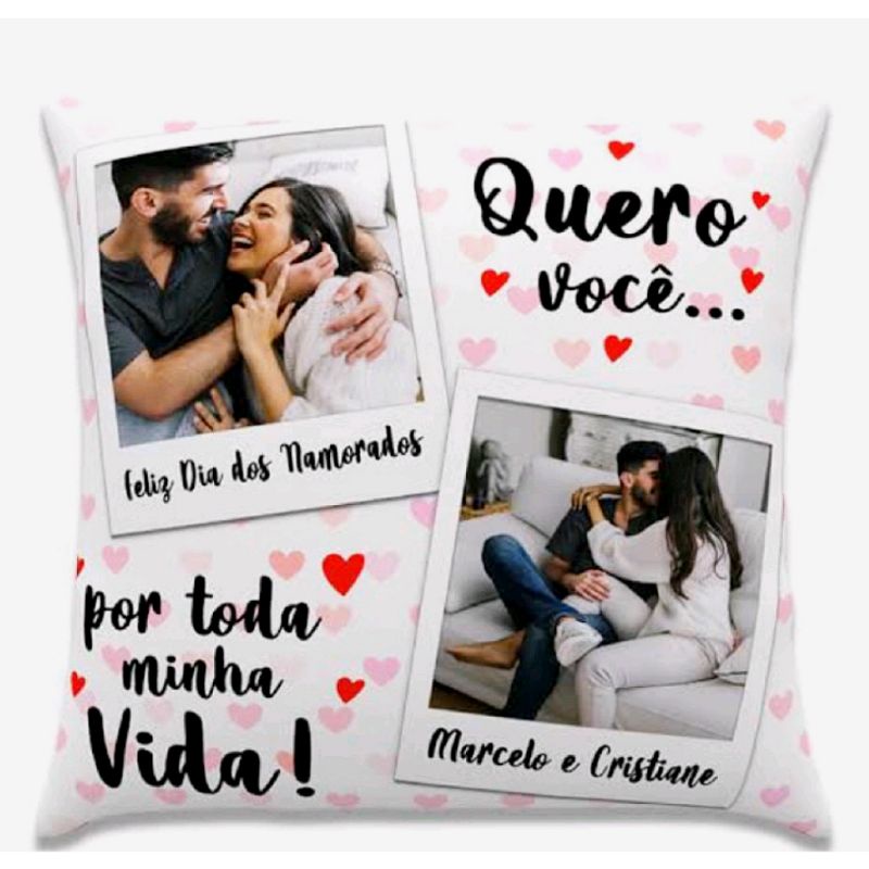 Almofada Personalizada com foto e arte 30x30cm | Shopee Brasil