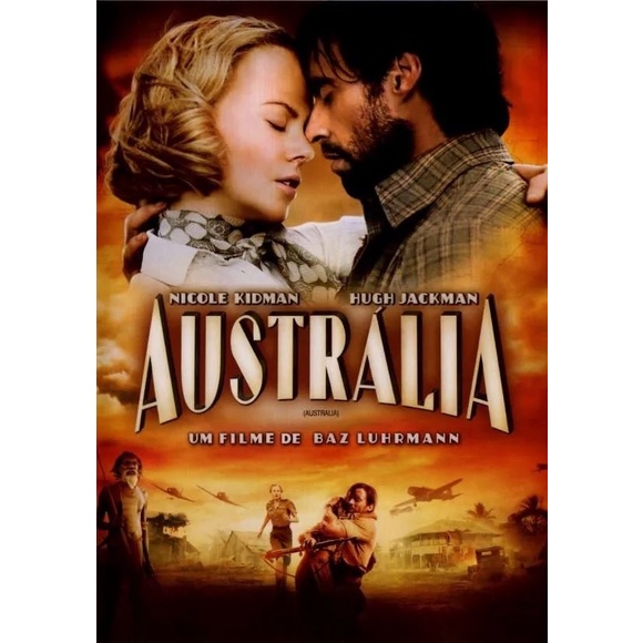 DVD Austrália - Nicole Kidman; Hugh Jackman / Baz Luhrmann - Original | Shopee Brasil
