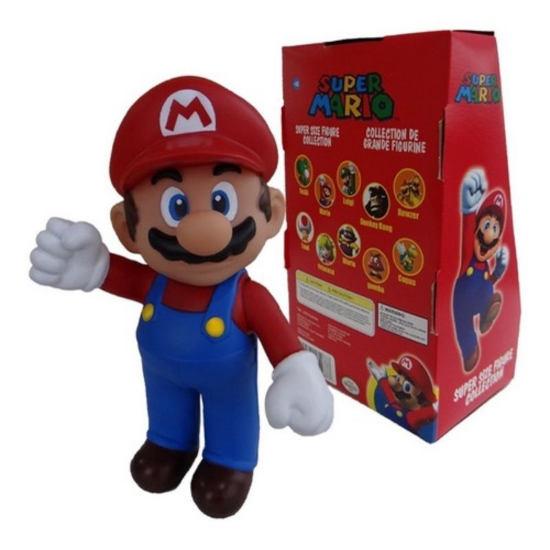 Boneco Super Size Figure Collection Super Mario Action Figure | Shopee ...