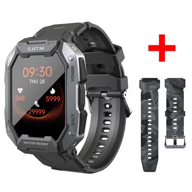 Relogio inteligente smartwatch Senbono C20 militar robusto resistente a ...