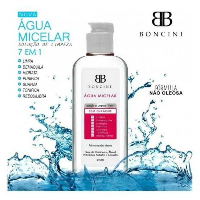 Agua Micelar Boncini 240 ml | Shopee Brasil
