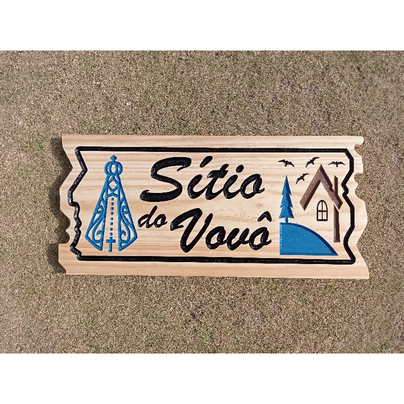 Placa em madeira maciça Personalizada | Shopee Brasil