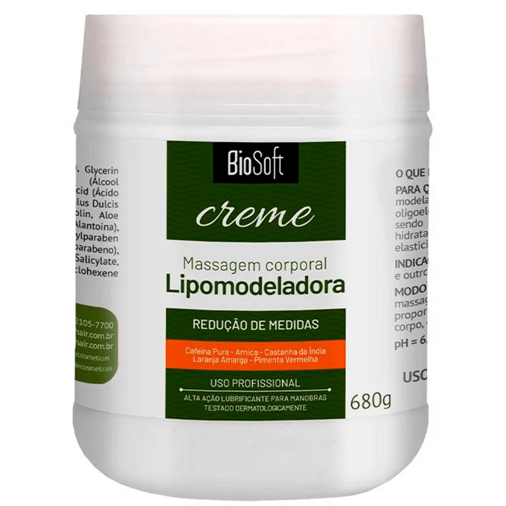Creme Para Massagem Bio Soft Lipomodeladora 680g | Shopee Brasil