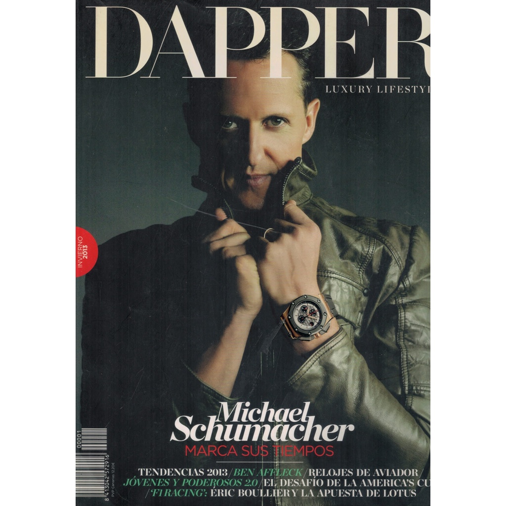 REVISTA DAPPER, INVERNO DE 2013, COM MICHAEL SCHUMACHER NA CAPA ...