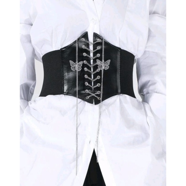Corset corselet espartilho cinta de cintura modeladora cinto de amarrar ...
