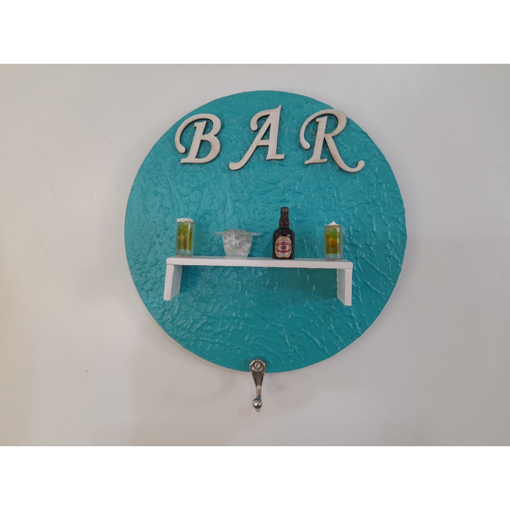 Placa em mdf para Bar Verde Decorado | Shopee Brasil