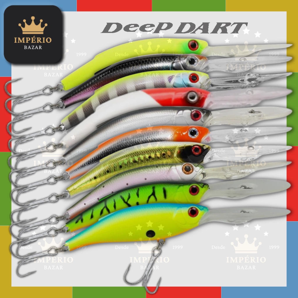 Isca artificial Deep Dart 75 ou 85 Marine Sports | Shopee Brasil