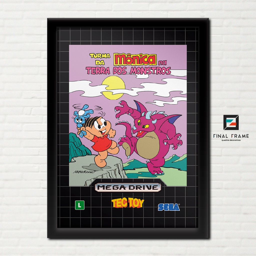 Quadro Turma da Mônica na Terra dos Monstros 2017 TecToy Sega Mega ...