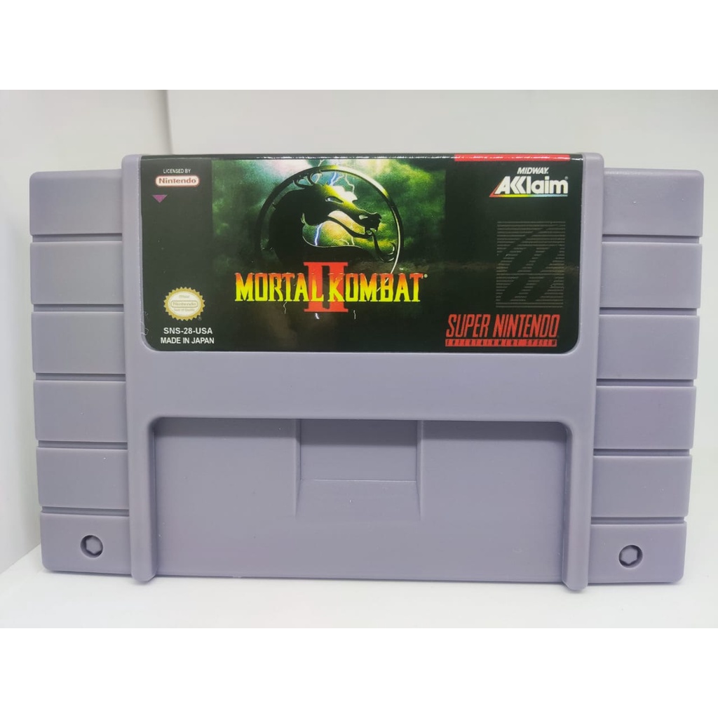 Fita / Cartucho Mortal Kombat 2 para Super Nintendo Snes | Shopee Brasil