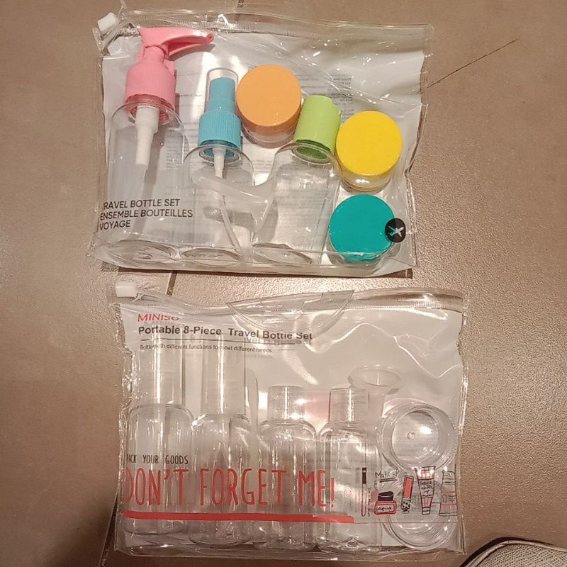 Kit De Viagem Miniso 8pcs | Shopee Brasil