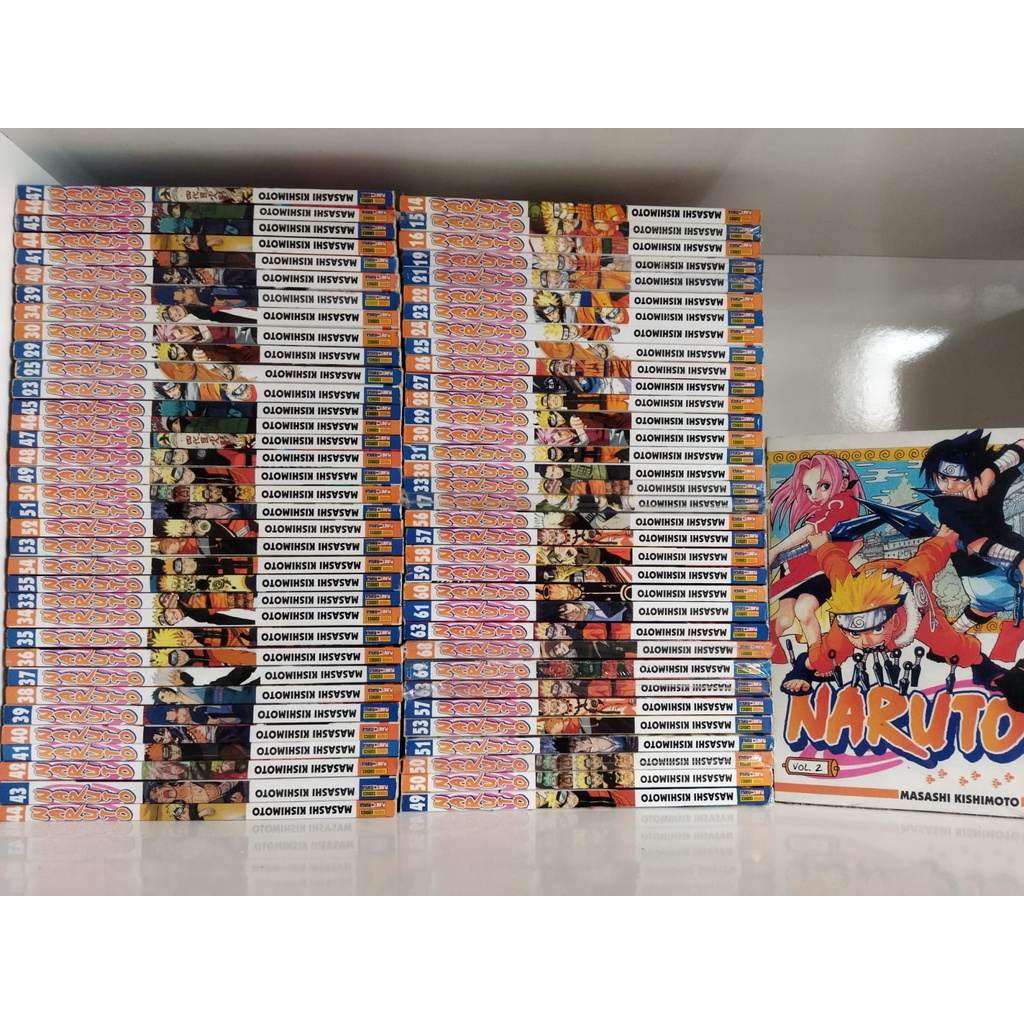 Manga Naruto Vários Volumes Panini Volumes 2 Ao 69 Naruto Clássico e Shippuden | Shopee Brasil