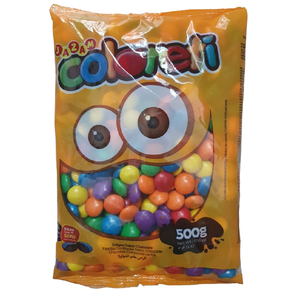 Chocolate Confeito Coloreti Jazam 500g * Tradicional * | Shopee Brasil