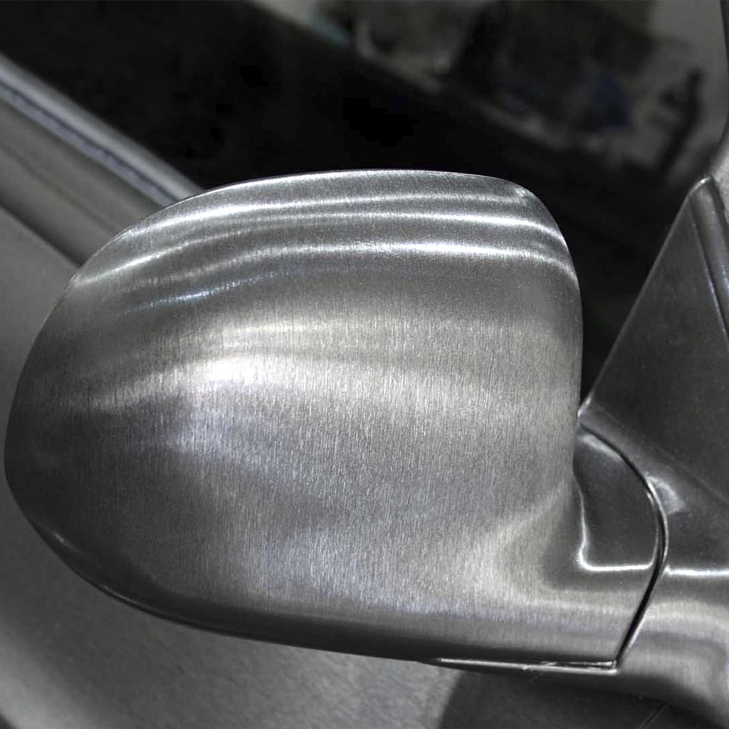 Adesivo Aço Escovado Prata Envelopamento Retrovisor Carro Moto 1m x ...