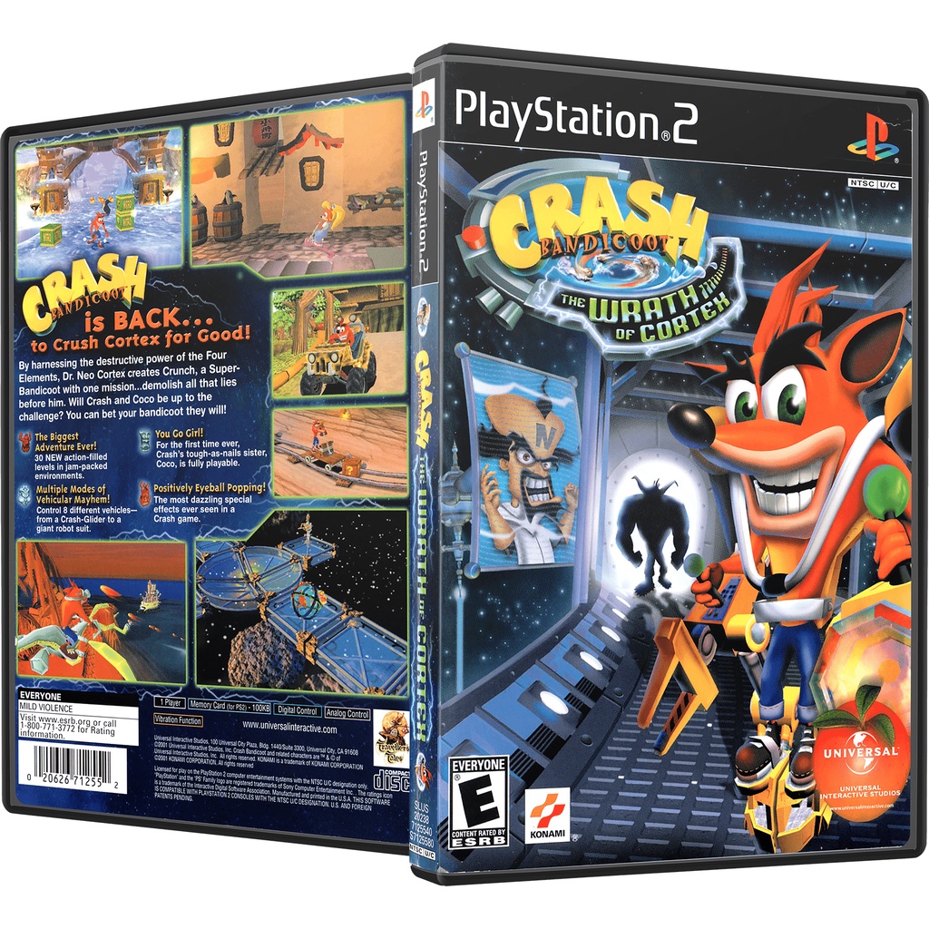 Crash Bandicoot - The Wrath of Cortex para ps2 | Shopee Brasil