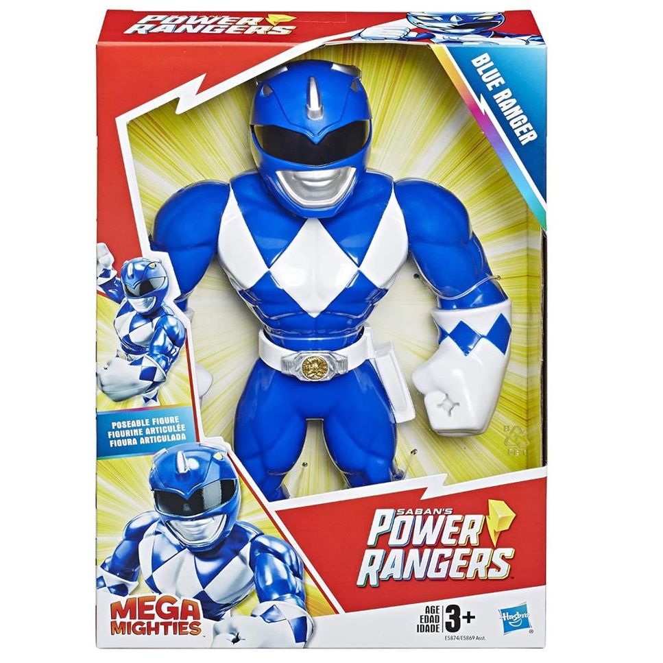 Figura Articulada Ranger Azul Power Rangers Hasbro | Shopee Brasil