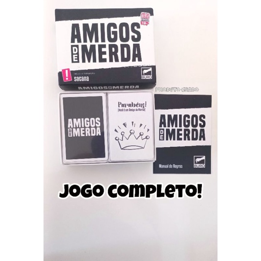 Jogo de cartas Amigos de merda com expansão | Shopee Brasil