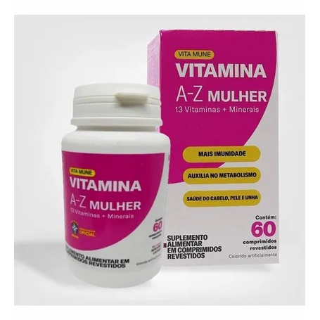VITAMUNE MULHER A-Z MULHER 60 CÁPSULAS | Shopee Brasil