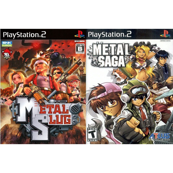 Kit Metal Slug 3D + Metal Saga com 2 Jogos (PS2) | Shopee Brasil