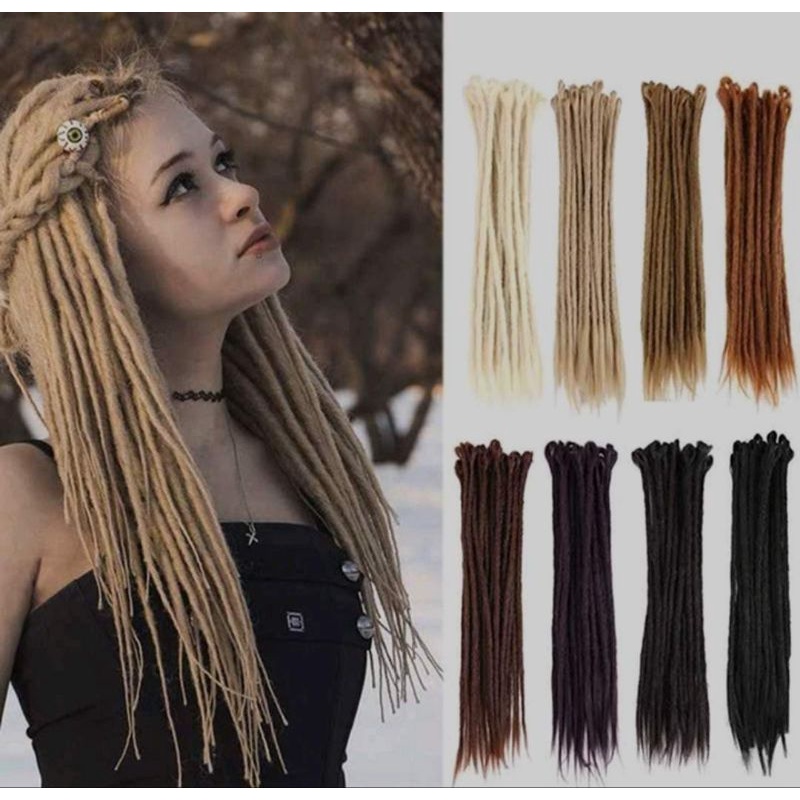 5 dreads de 50 cm fixos ou removíveis | Shopee Brasil