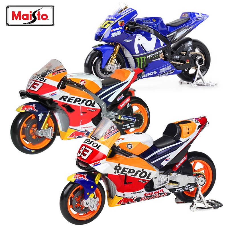 MAISTO 2021 Repsol Honda Team 93 M.Marquez Yamaha Fábrica 46 V.Rossi ...
