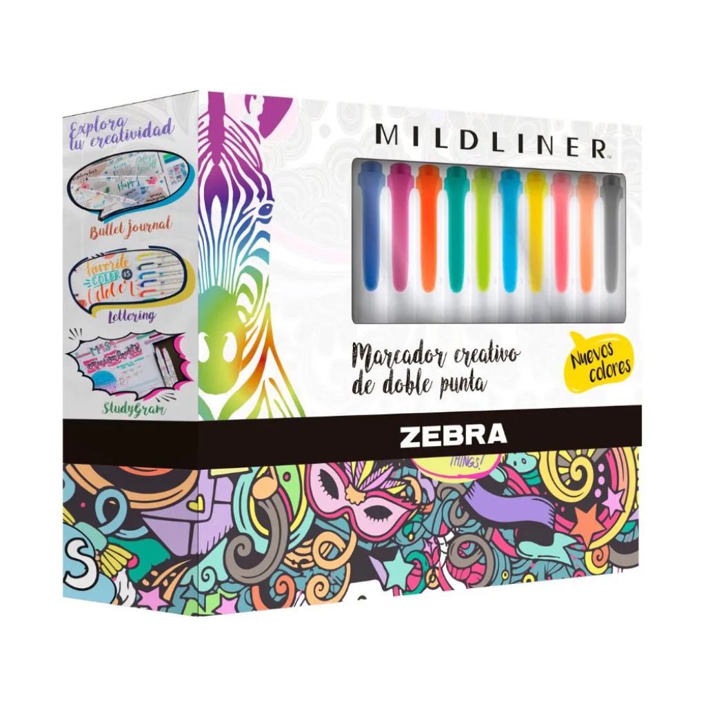 ZEBRA MARCA-TEXTO MILDLINER CX-25 (4015-68) | Shopee Brasil