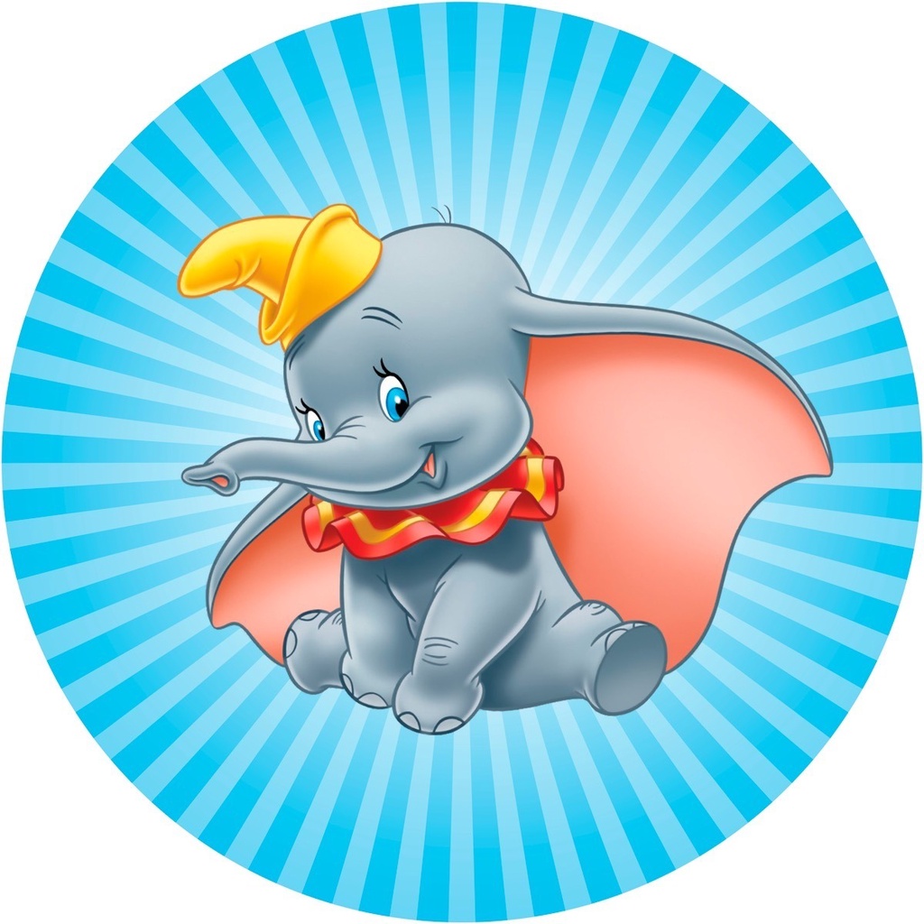 Painel Redondo Dumbo Em Tecido Sublimado | Shopee Brasil