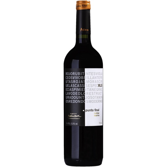 Vinho punto final malbec reserva family signature 750ml | Shopee Brasil
