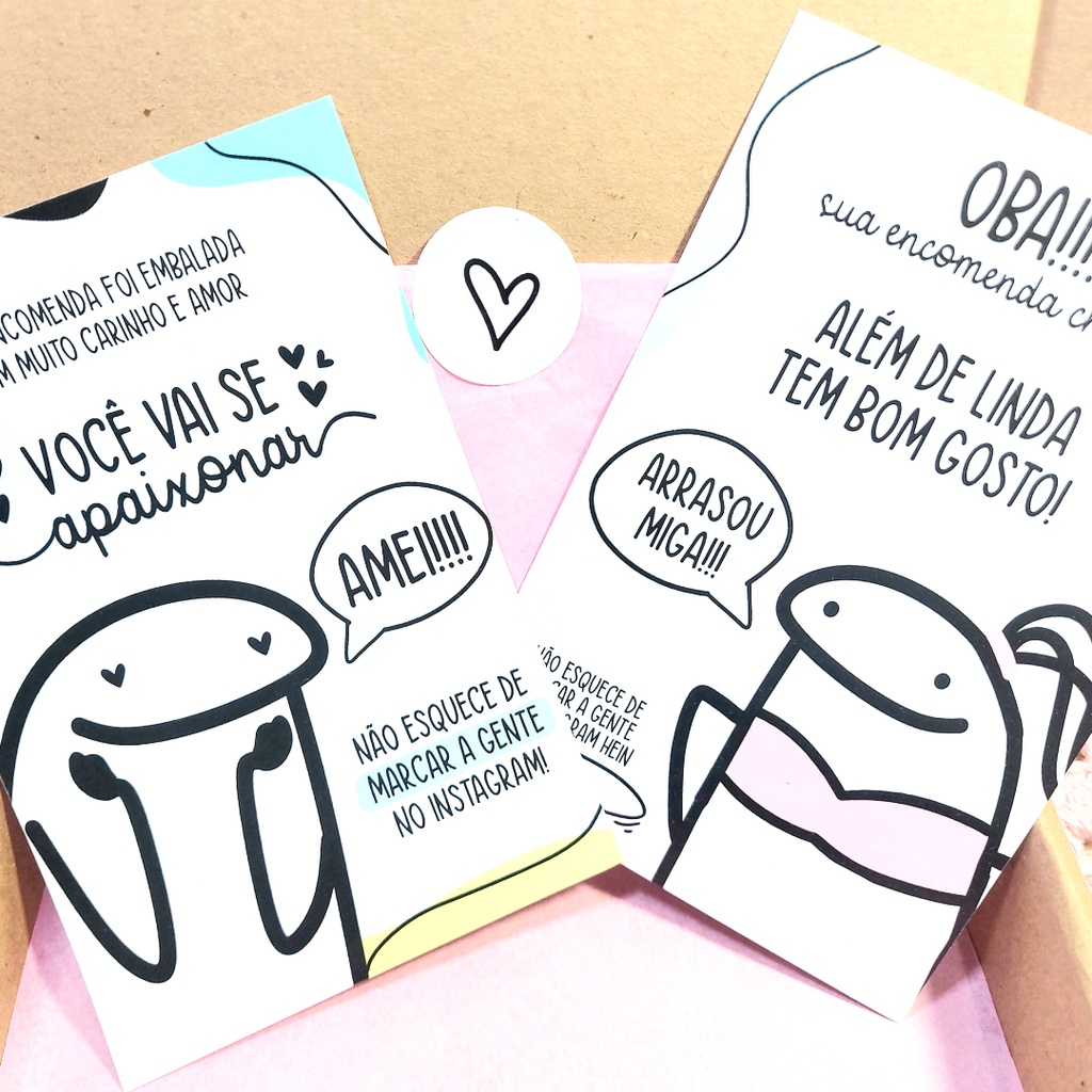 100 Folhetos Flyer Meme Flork | Panfleto 10X14 Mimo Cliente | Couchê Brilho 115g | Shopee Brasil